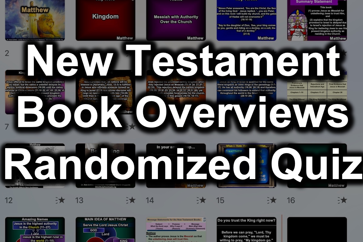 NT Survey – Bible Study Downloads