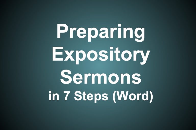 Preaching (Homiletics) – Bible Study Downloads