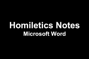 Preaching (Homiletics) – Bible Study Downloads